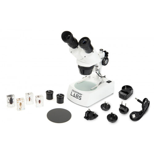 Celestron Labs S10-60 - Stereo Microscope (Worldwide Model – 5-Language)